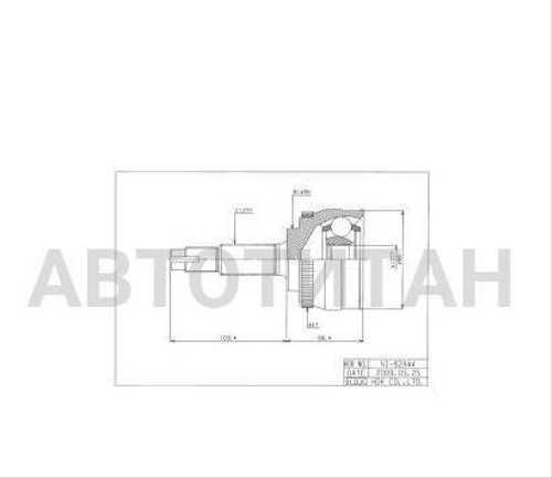 Шрус внешний NI82 Nissan Almera Tino (V10M ) 00-05