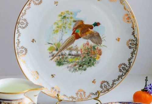 Винтажная фарфоровая тарелка Limoges Франция