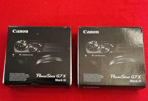 Фотоаппарат Canon PowerShot G7X Mark III черный