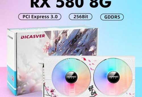Новая Видеокарта rx 580 8GB/DDR5/RGB