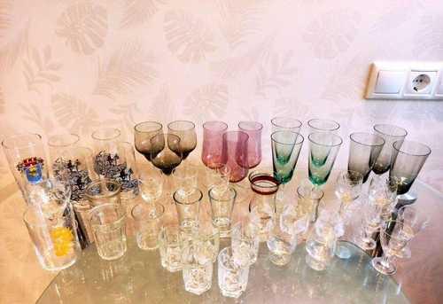 Посуда, рюмки, бокалы, стаканы времён СССР