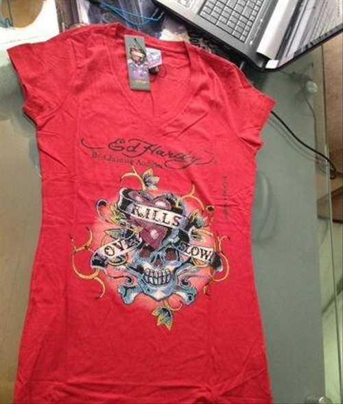 Футболка Ed Hardy by Christian Audigier. Оригинал