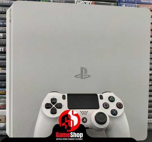 Sony PlayStation 4 Slim 500GB (белая) бу