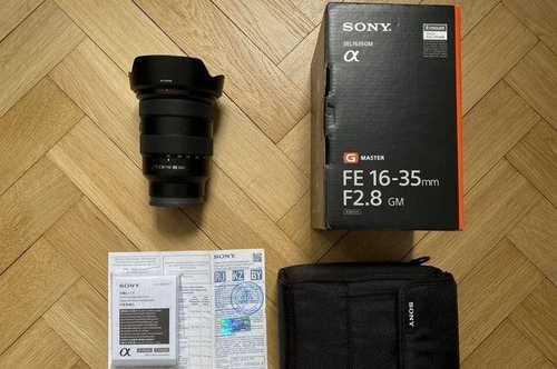 Sony FE 16-35mm F2.8 GM SEL1635GM