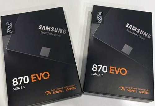 Новый диск SSD 500 Гб 2.5" SATA Samsung 870 EVO