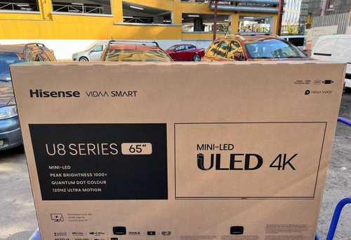 Телевизор Hisense 65" 65U8HQ miniled Чек, гарантия