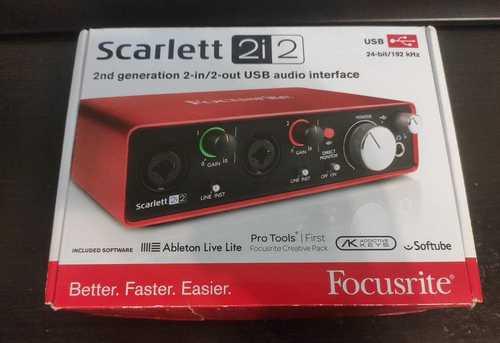 Звуковая карта Focusrite Scarlett 2i2 2nd Gen