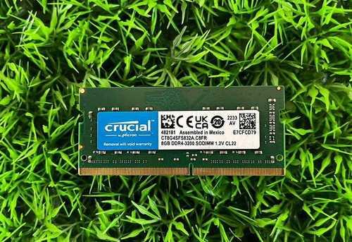 Оперативная память Crucial DDR4 8gb 3200mнz