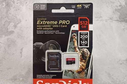 Карты памяти Sandisk Extreme Pro microsdxc-512Gb