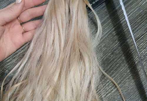 Волосы для наращивания блонд 40 см