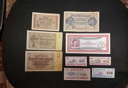 Банкноты разных стран(Россия,Азия,Африка,Европа)