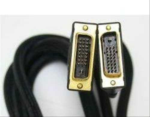 Кабель DVI-D dual link Gembird, 3.0м, 25M/25M, экр