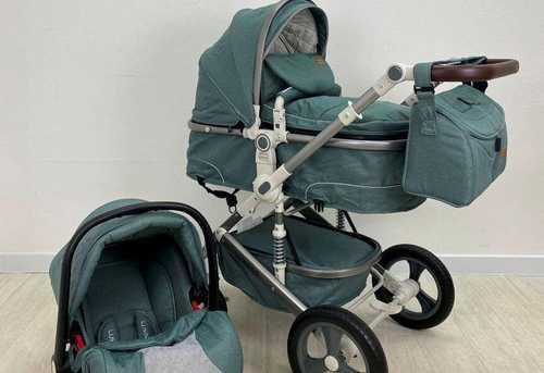 Детская коляска Luxmom 518 3в1 зеленый