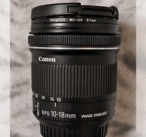 Объектив canon 10 - 18