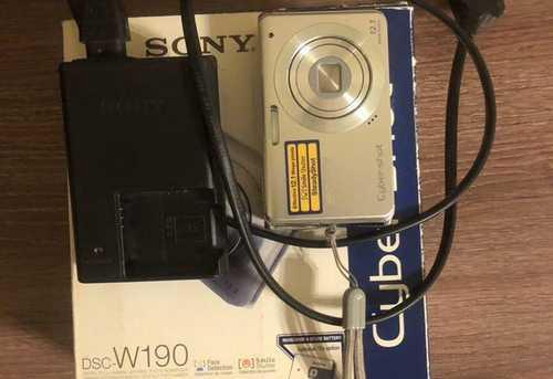 Компактный фотоаппарат sony cyber shot dsc-w190