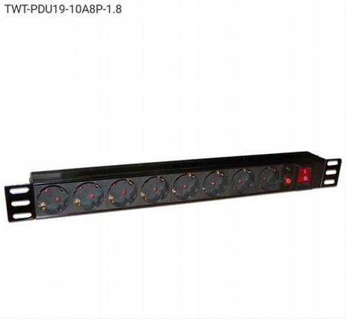 Блок розеток lanmaster TWT-PDU19, 1U, TWT-PDU19-10