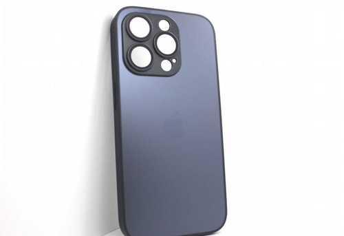 Чехол на iPhone 15 Pro Ag-Glass Dark Blue