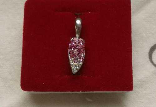 Swarovski кулон с эмалью и кристаллами сваровски