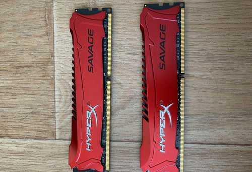 Память DDR3 1866 MHz Kingston hyper savage 16 gb