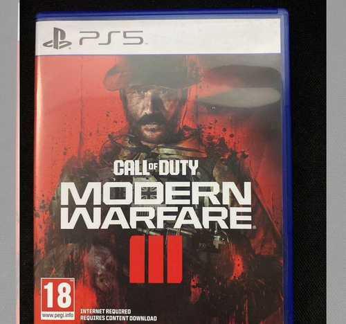 Диск Call of duty modern warfare 3 ps5