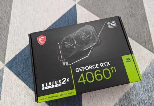 MSI GeForce RTX 4060 Ti ventus 2X black 8G OC