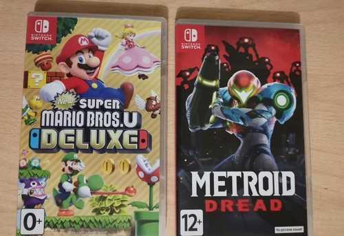 Metroid dread и New super mario bros u deluxe