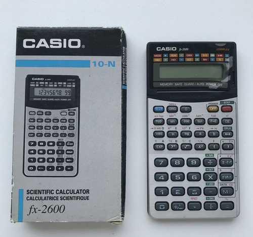 Калькулятор casio fx-2600 или 10-N