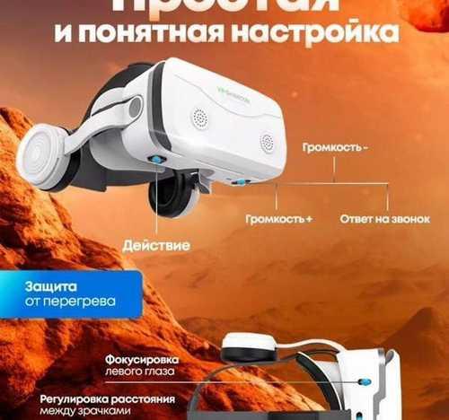 VR очки виртуальной реальности для смартфона