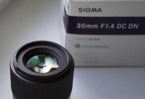 Объектив Sigma 30mm f/1.4 DC DN Sony E
