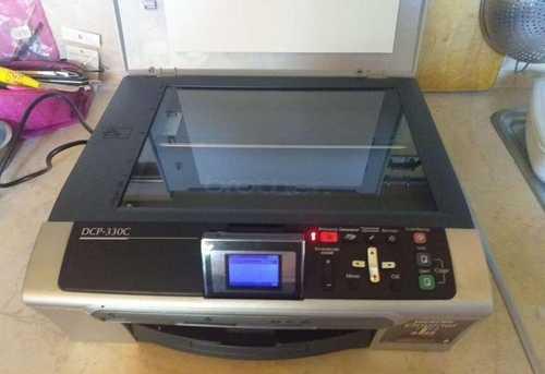 Мфц Brother DCP-330C цветной принтер/сканер, к-кс