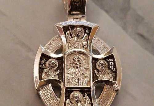 Серебряный православный крест