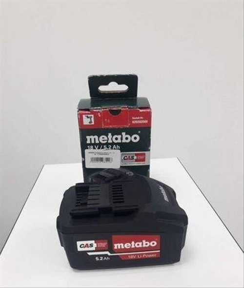 Аккумулятор Metabo 18V, 5.2 Ah (оригинал) (8646)