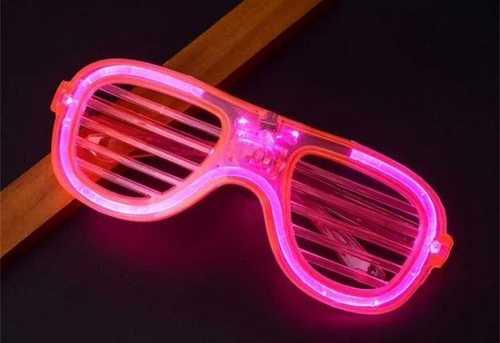 Светодиодные очки для вечеринок (розовые)