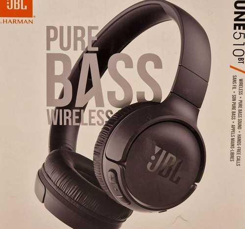 Беспроводные наушники JBL tune 510BT, черный