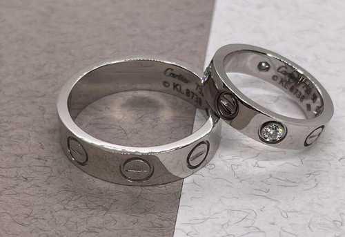 Обручальные кольца Cartier с бриллиантами