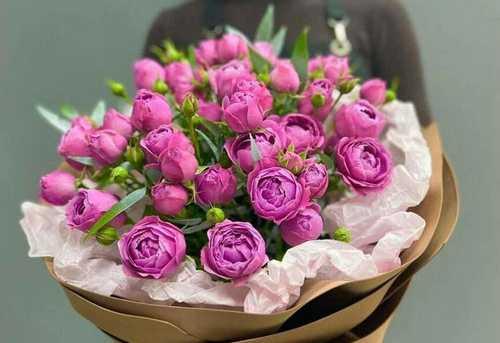 Букет цветов пионовидные розы «баблз» с доставкой