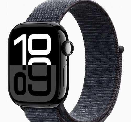 Смарт-часы Apple Watch Series 10 GPS 42 мм Jet Black Al Ink Sport Loop