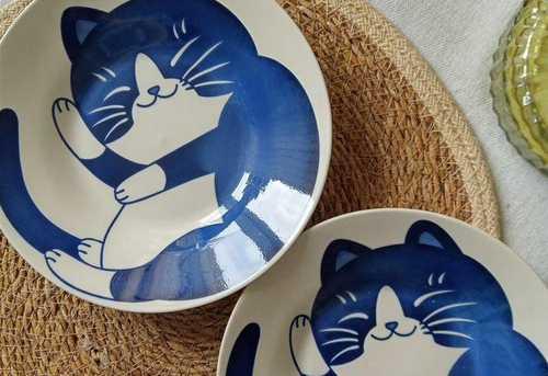 Тарелки японские с котиками