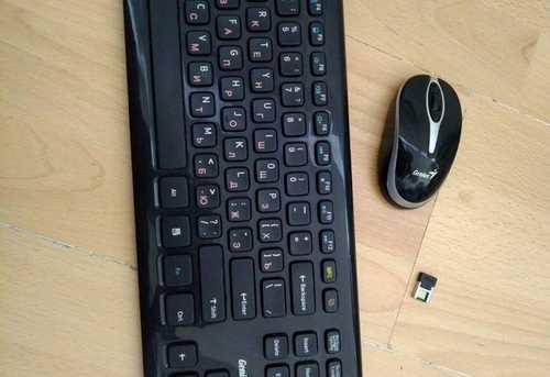 Беспроводная клавиатура и мышь Genius