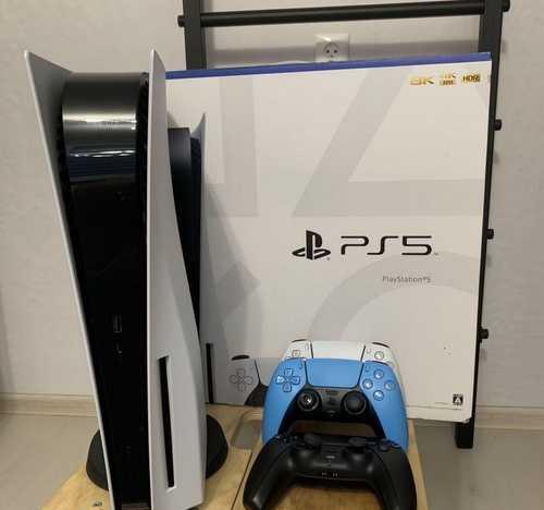 Sony playstation 5 ps5 с дисководом, 3 джойстика