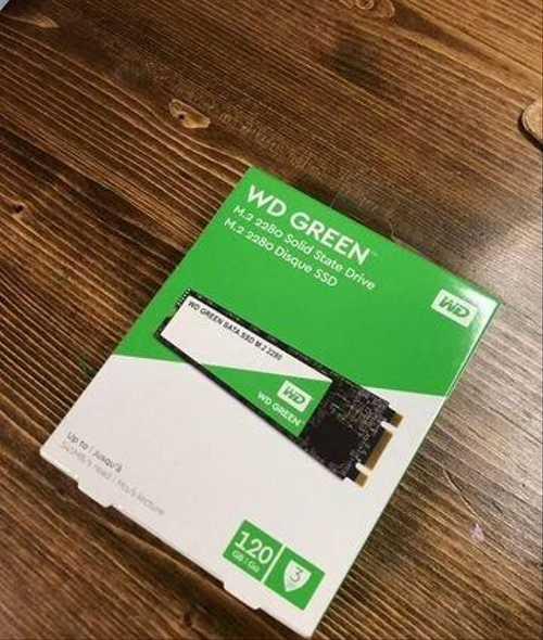 Твердотельный накопитель SSD WD Green 120гб