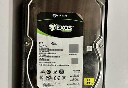 Серверный жесткий диск Seagate exos 4TB