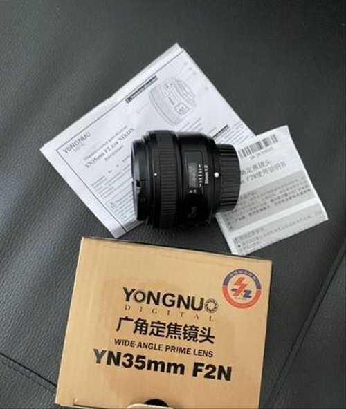 Объектив Yongnuo F2N YN35mm 1:2 для Nikon