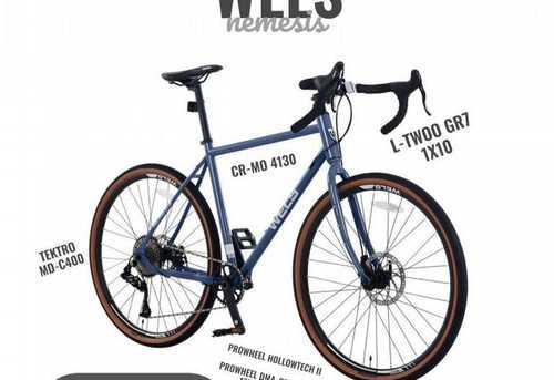 Гравийный велосипед Wels Nemesis синий