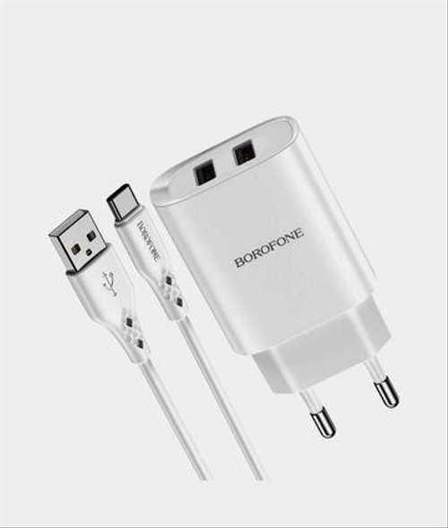 Сзу 2USB 2.4A cable IOS BN2 Borofone Оптом