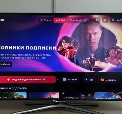 SMART TV WiFi, Samsung 40" (105см) VA 1080P DVB-T2