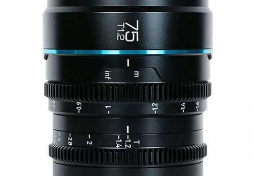 Объектив Sirui Nightwalker 75mm T1.2 S35 RF Чёрный