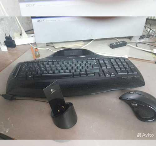 Клавиатура и мышь беспроводные logitech