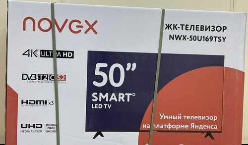 Телевизор Novex nwx-50u169tsy smart tv Новый