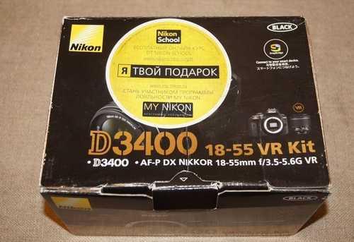 Nikon D3400 kit 13200 кадров Доставка